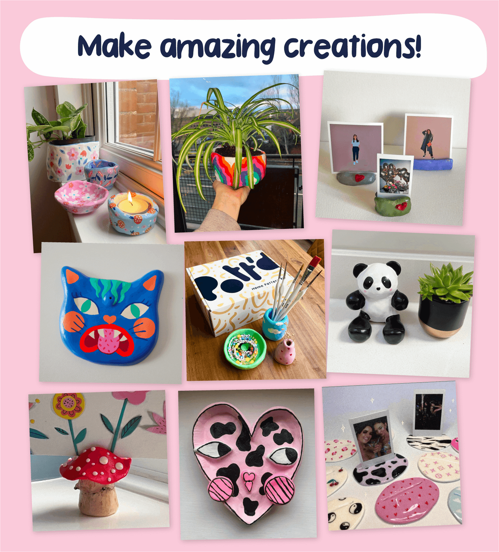 Pott'd Air Dry Clay Home Pottery Kit - Deluxe – Pott'd EU